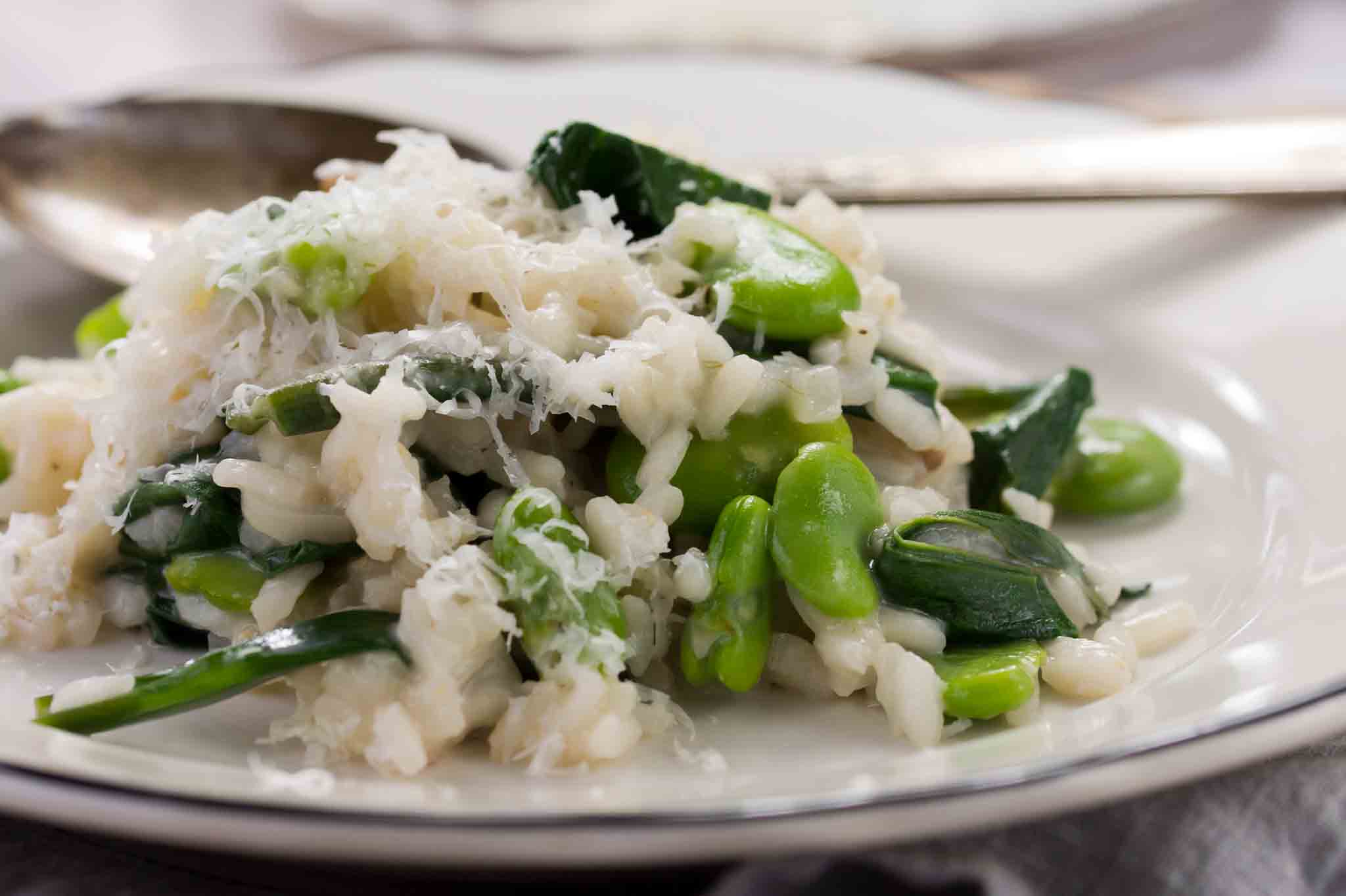 Fava Bean & Ramp Risotto | strawberryplum